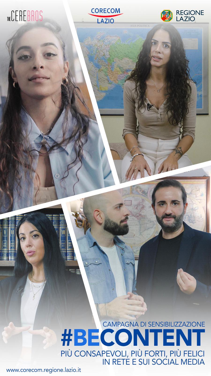 E’ partita #Becontent, la campagna social del Corecom Lazio. - Corecom ...
